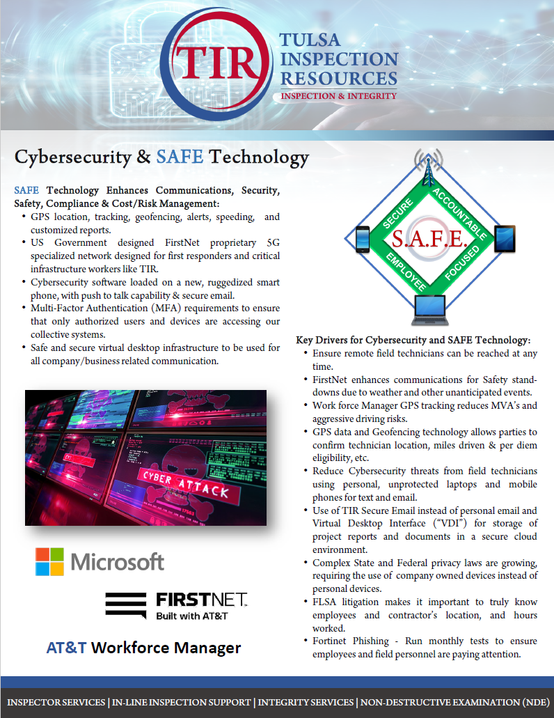 Safety - Tulsa Inspection Resources